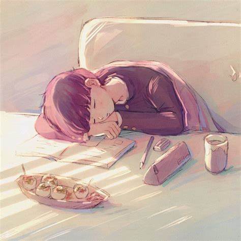 Mp100 Sleeping Kageyama Shigeo Takoyaki Schoolwork Notebook イラスト