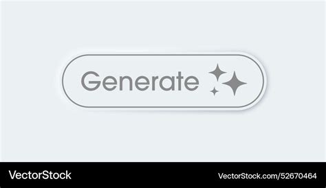 Generate Ai Button Buttons Royalty Free Vector Image