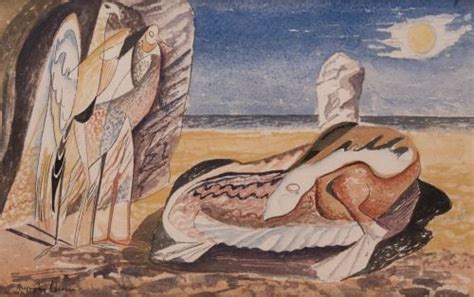 Henry Augustus Lunn Composición Tintas Y Acuarela Sobre Papel