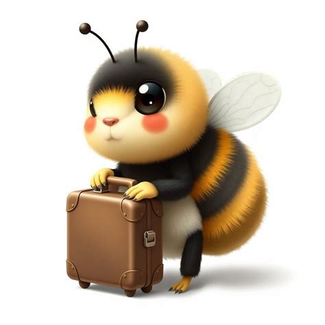 Chibi Bee Embarks On A Journey Ai Art