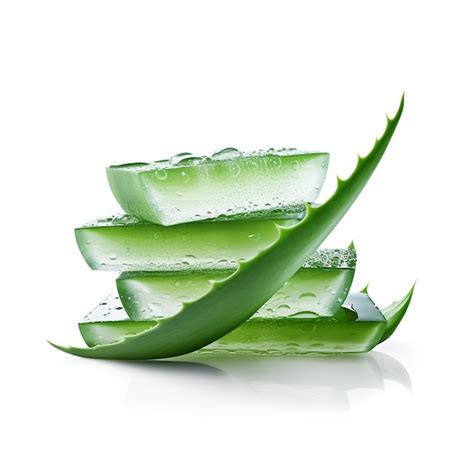 Premium Photo Cut Pieces Of Fresh Alovera Having Nourishing Effect