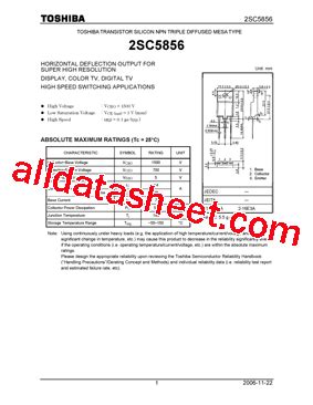 C5856 Datasheetpdf Toshiba Semiconductor