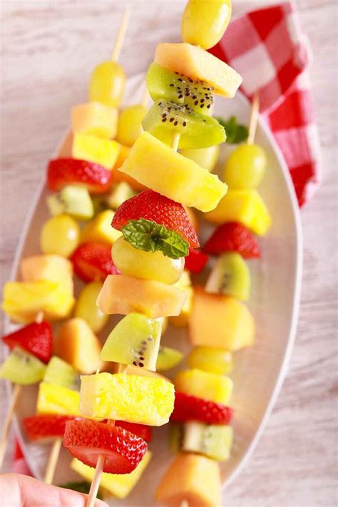 Brochetas De Frutas Recetinas