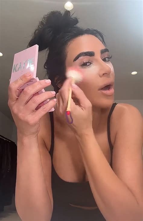 Kim Kardashian Uses Kylie Jenners Line For Bad Makeup Tiktok