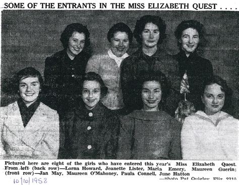 Miss Elizabeth 1958 Playfords Past