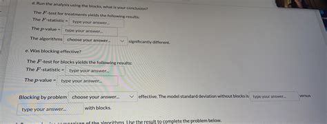 Four Different Algorithms A B C And D Are Used To Chegg
