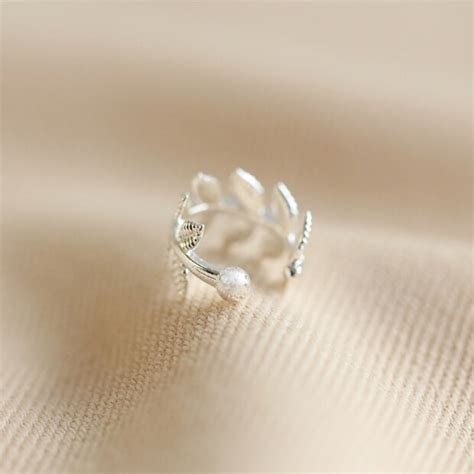 Fern Ear Cuff In Silver Jewellery Lisa Angel