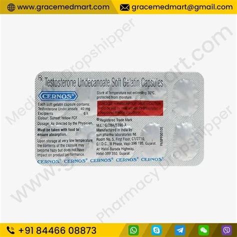Testosterone Tablets And Capsules At ₹ 201 Stripe Testosterone Undecanoate Capsule In Nagpur