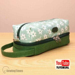 Double Layer Pencil Case Pdf Sewing Pattern St7638 Sewingtimes