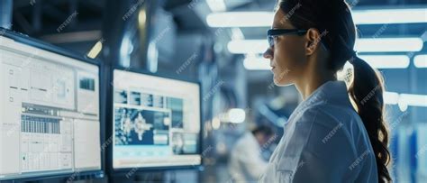 premium photo typical factory office scene with a beautiful and