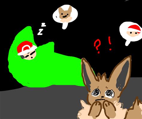 Body Swap With A Sleeping Eevee Drawception