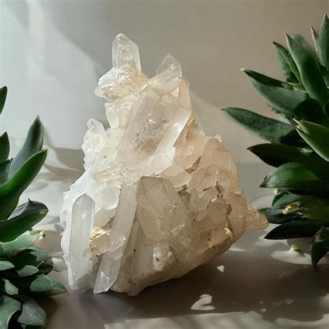 Milky Quartz Cluster Gentle Healing Crystal Manifestation And Focus