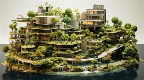 Premium Photo Sustainable Green Infrastructure