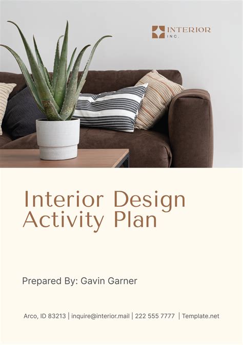Free Activity Plan Template To Edit Online