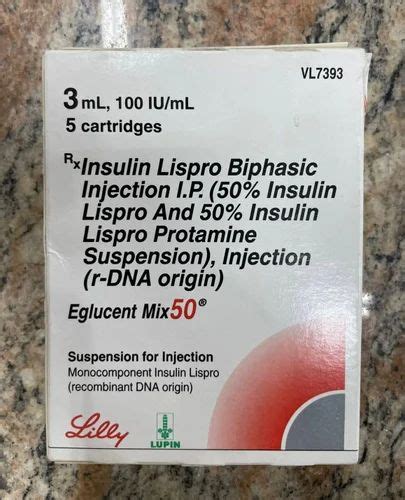 Eglucent Mix 50 100iu Ml Suspension For Injection At ₹ 1089 Piece Nagpur Id 2856513153562