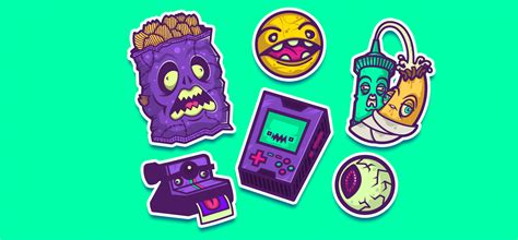 Freaky Stickers Vol 1 Behance