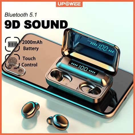Tws Fone De Ouvido Bluetooth Sem Fio Com Controle De Toque Headset Shopee Brasil