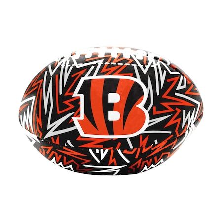 Logo Brands Cincinnati Bengals Graffiti Micro Soft Football 607 93mcs