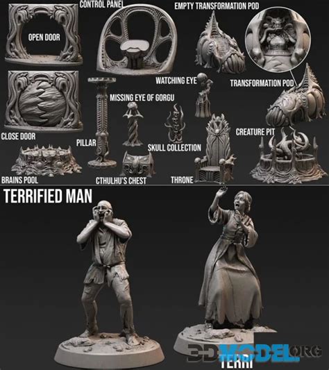 3d Model Of Brains And Tentacles 3d Printing