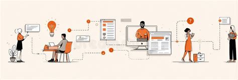 Freelance Client Workflow Infographic Illustrating The Process From