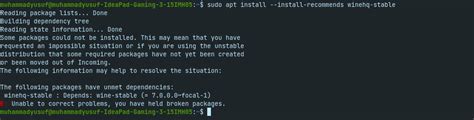 Installing Wine Unmet Dependencies Please Help General Help Zorin