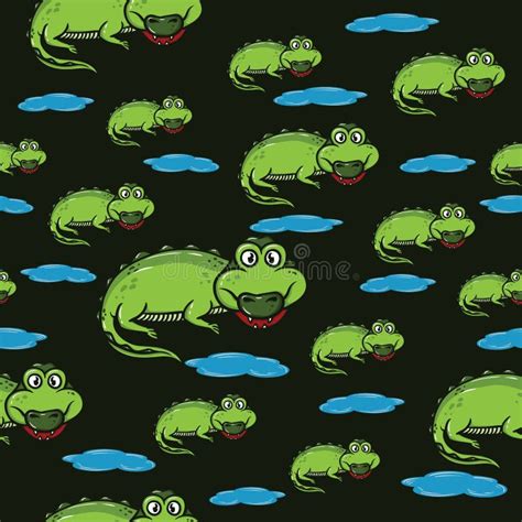 Crocodile Pattern Stock Vector Illustration Of Design 73175388