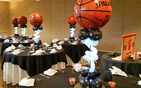 Basketball Bar Mitzvah Balloon Glam