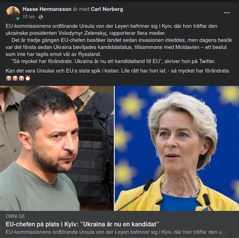 Urusla Von Der Leyen I Ukraina Carl Norberg Palanthir