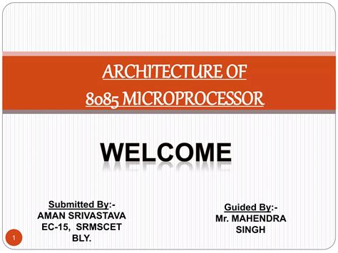 architecture of 8085 microprocessor ppt