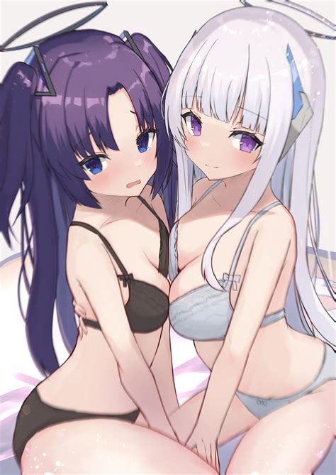 Yukimurayura Noa Blue Archive Yuuka Blue Archive Blue Archive Absurdres Highres 2girls