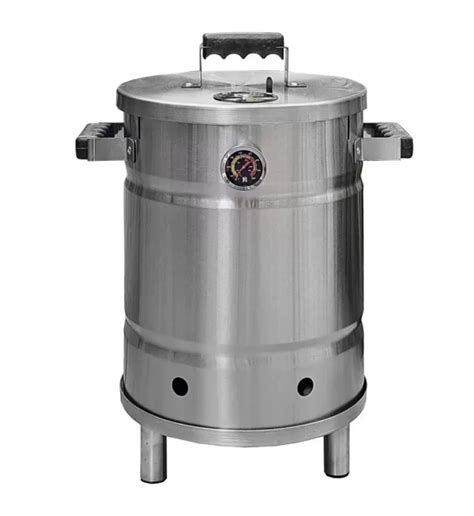 Mini Barril Asador Acero Inoxidable The Smoker Barrel