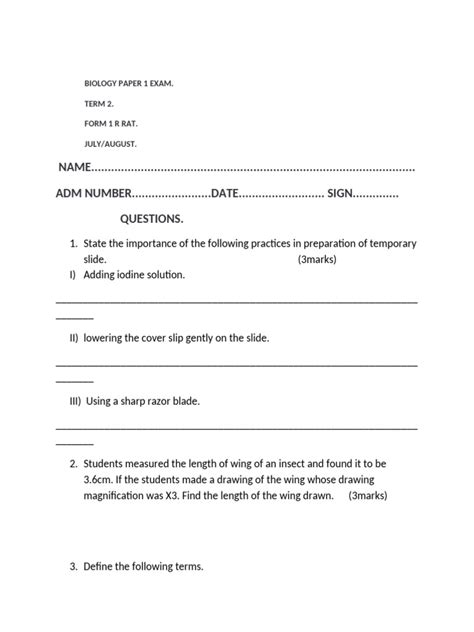 Bilogy F1 Ratw Pdf Cell Biology