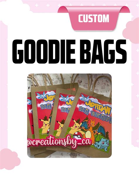 Custom Goodie Bags Creationsbyca