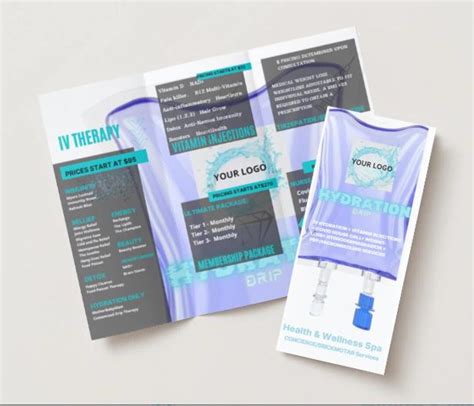 Printable Drip On Brochure Editable Digital Template Canva Etsy