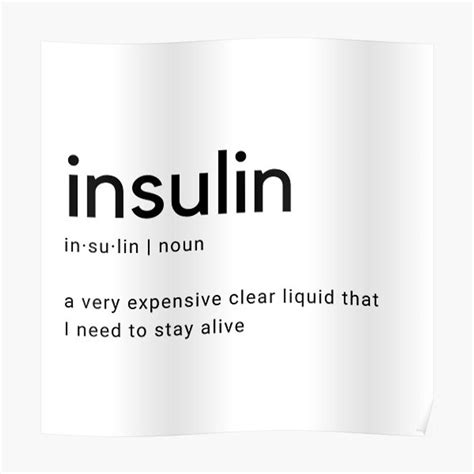 Insulin Definition Expensive Clear Liquid Premium Matte Vertical