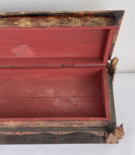 Antique Myanmar Burma Manuscript Box