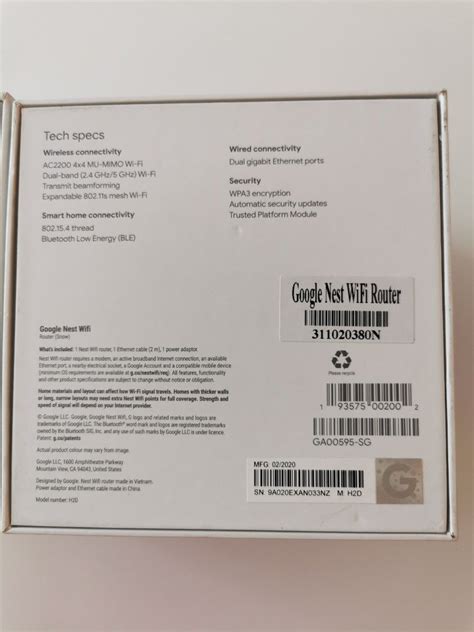 Google Nest Router Add On Point Computers Tech Parts Accessories Networking On Carousell