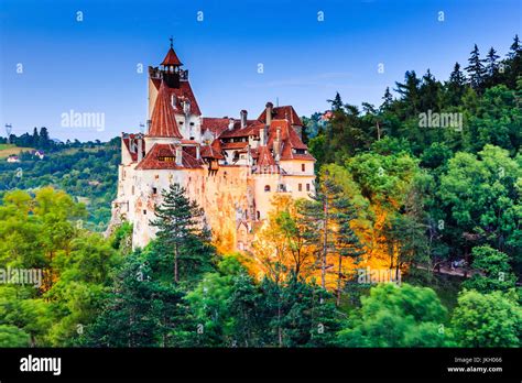 Brasov Transylvania Rumänien Die Mittelalterliche Burg Bran Bekannt