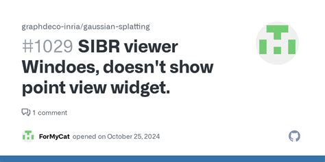 Sibr Viewer Windoes Doesn T Show Point View Widget Issue Graphdeco Inria Gaussian