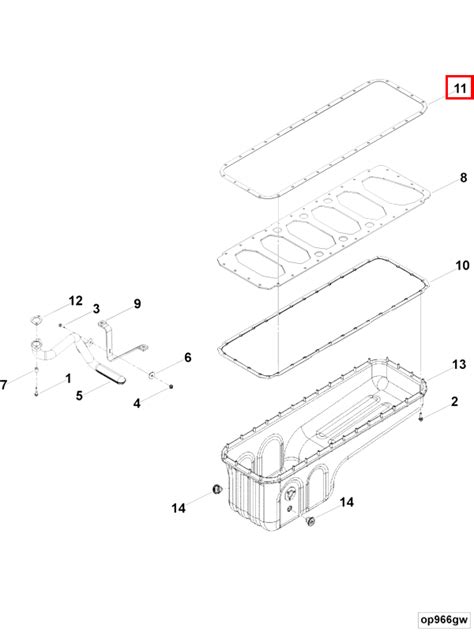 3930408 Cummins Oil Pan Gasket Source One Parts Center