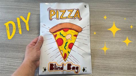 💛 Asmr 🤎 Squishy Pizza Blind Bag🍕 Pizza Paper Bag Opening Blindbag