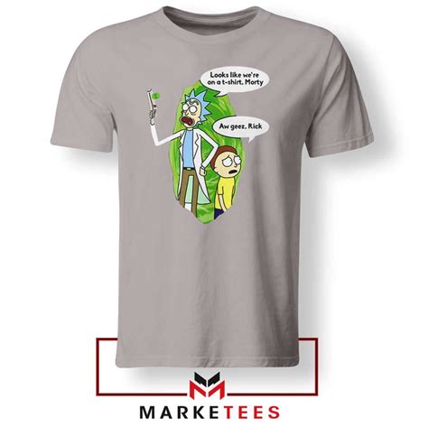 Rick And Morty Looks Like Were On A Phone Tshirt Cartoon Tee Shirts