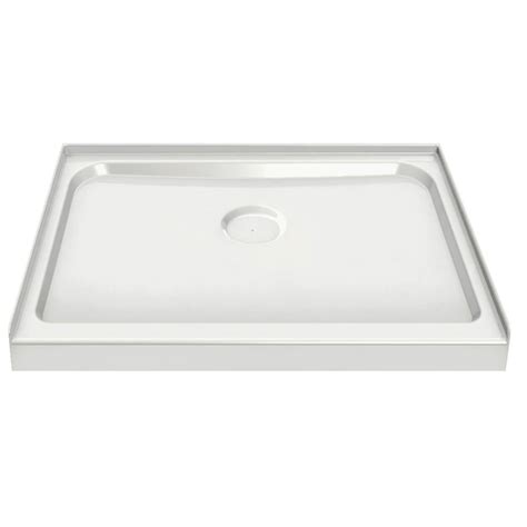 Square Base 42 3 In 42 X 42 Acrylic Alcove Shower Base With Center