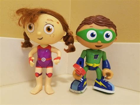 Super Why Action Figures Wyatt And Wonder Red Used Condition Pbs