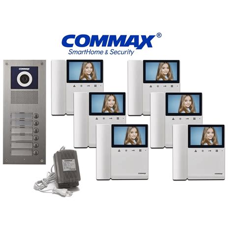 Kit De Video Portero Para 6 Departamentos Drc 6uc Commax Protec Peru