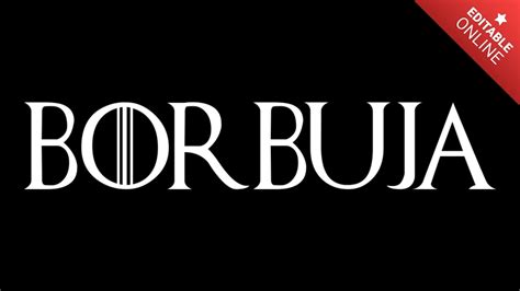 Borbuja Juego Tronos Fuente Generador De Efectos De Texto