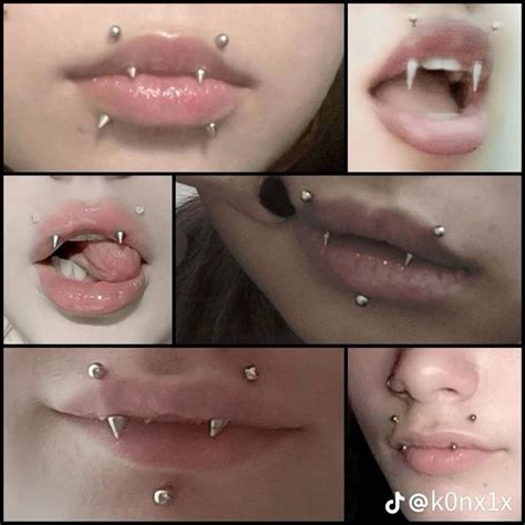 Piercings Angel Bites Piercing Fangs Make Up Design