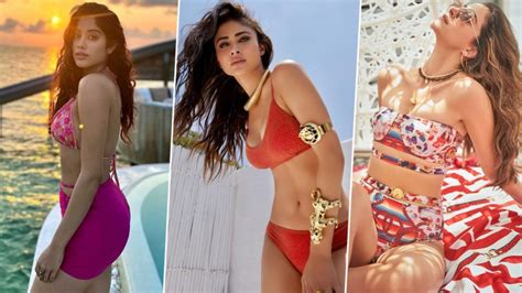National Bikini Day 2023 From Ananya Panday Mouni Roy To Janhvi