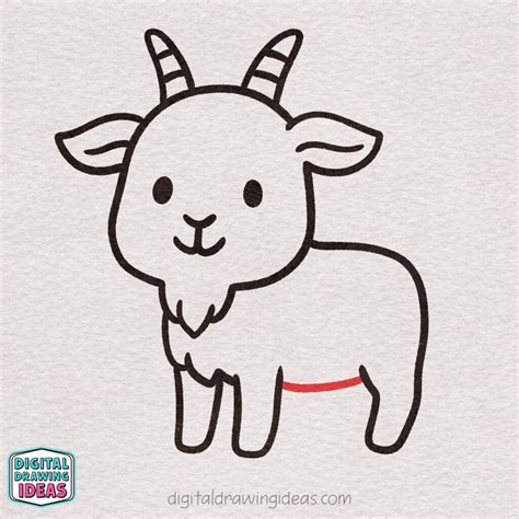 How To Draw A Goat Digital Drawing Ideas