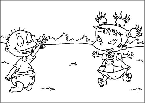 Rugrats Angelica Pickles Ratjetoe Kleurplaat Coloriages Razmoket